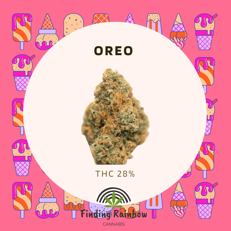 OREO Cannabis Flower at Finding Rainbow Dispensary & Rainbow Art Lab ...