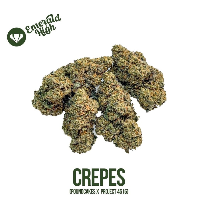 Crepes Cannabis Flower at Emerald High in Bangkok - Weed in Thailand